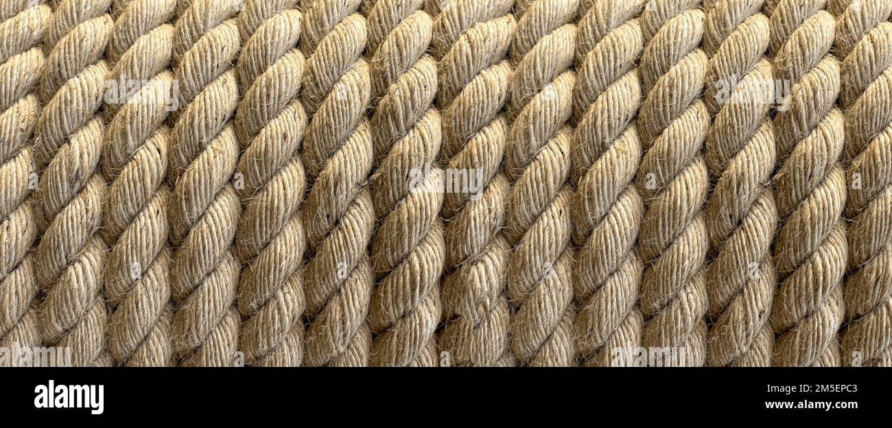 ropes close-up horizontal background Stock Photo - Alamy