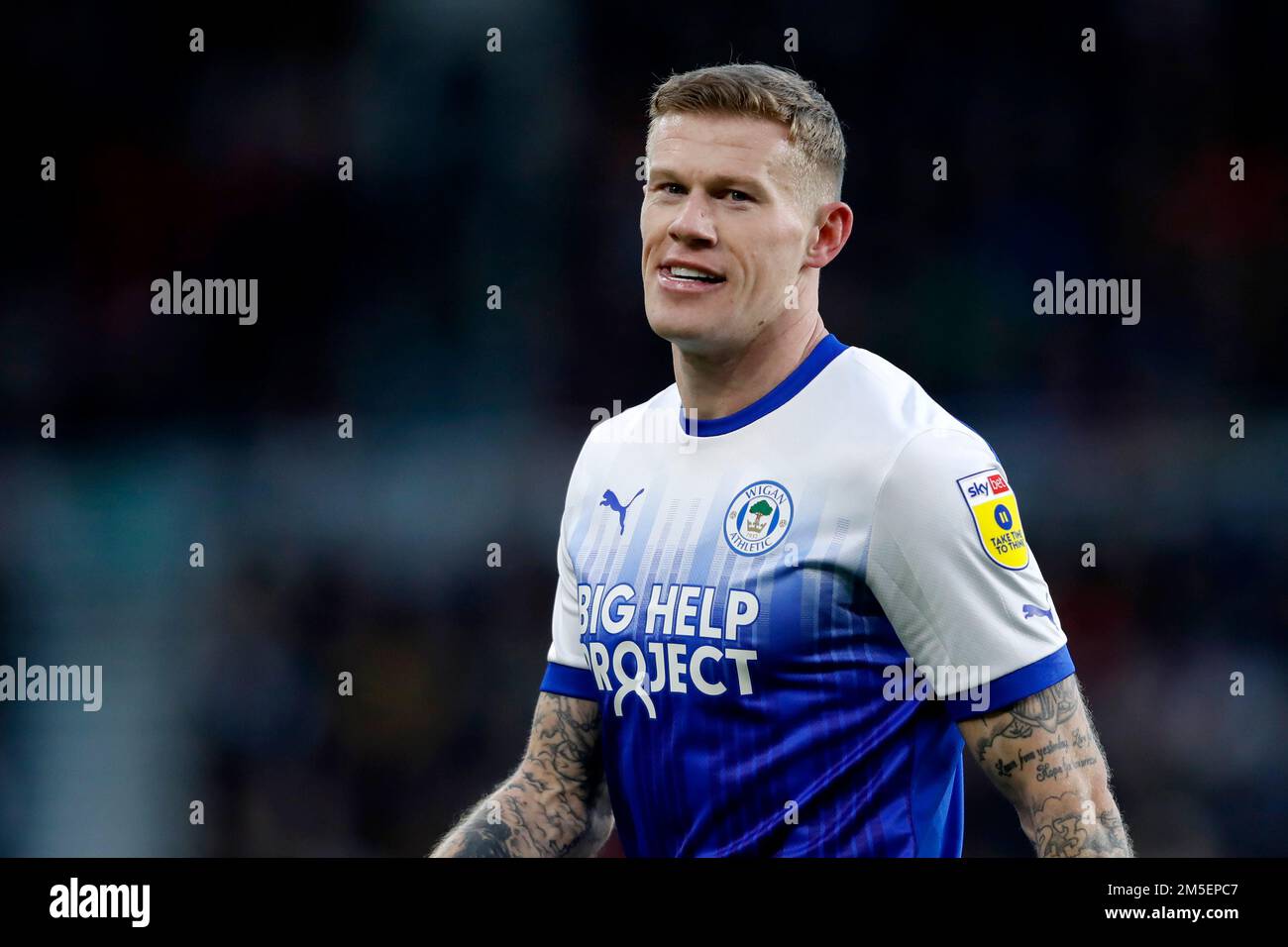 Wigan athletics james mcclean reacts hi-res stock photography and ...