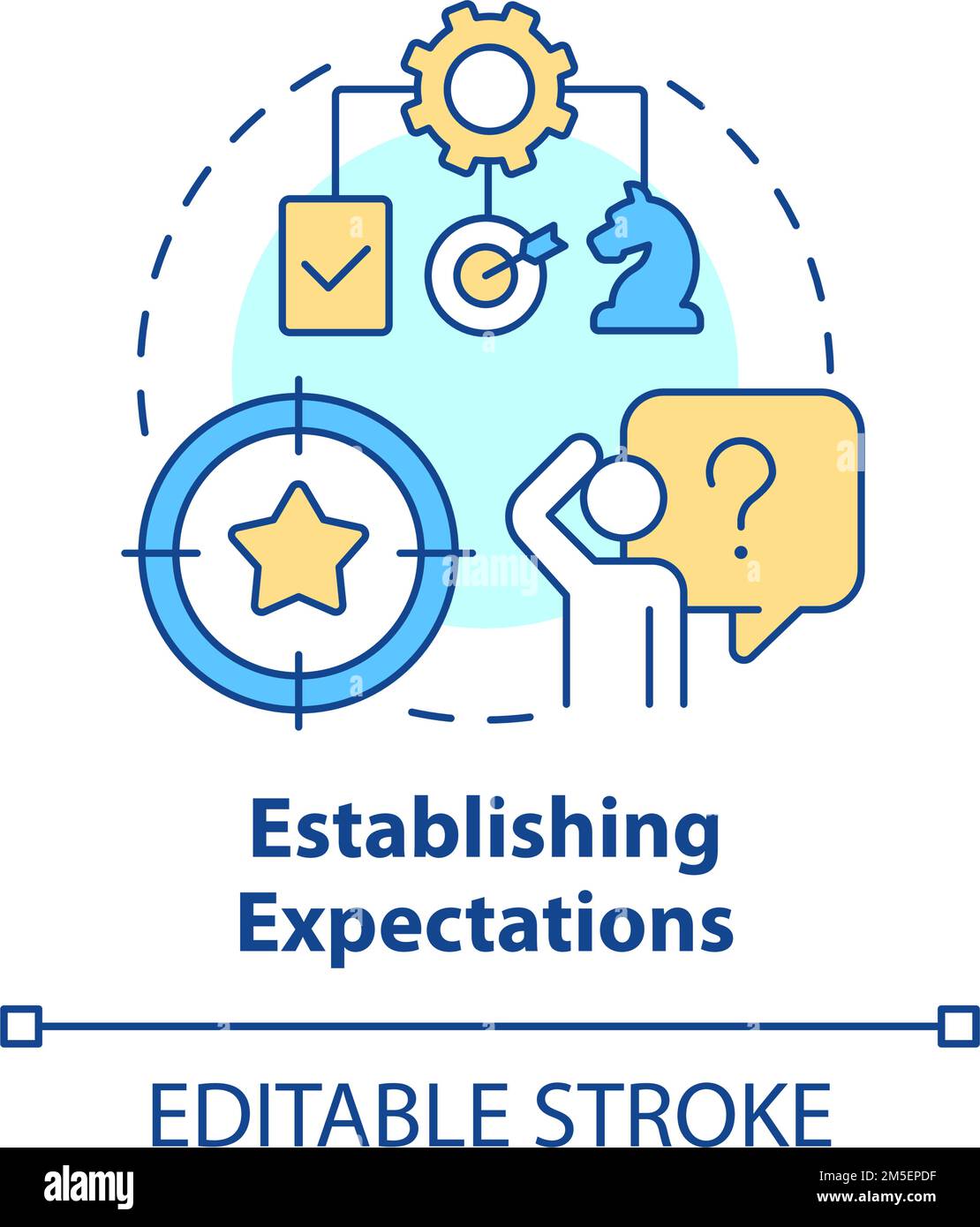 Establishing expectations concept icon Stock Vector Image & Art - Alamy