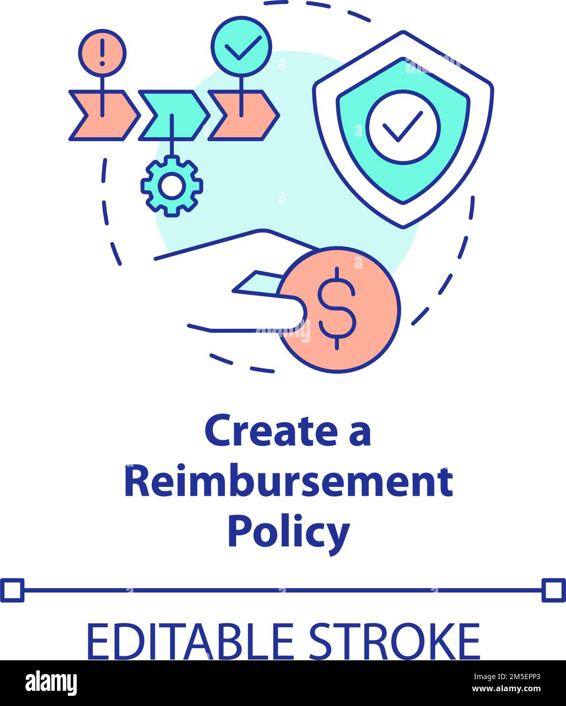 Create reimbursement policy concept icon Stock Vector Image & Art - Alamy