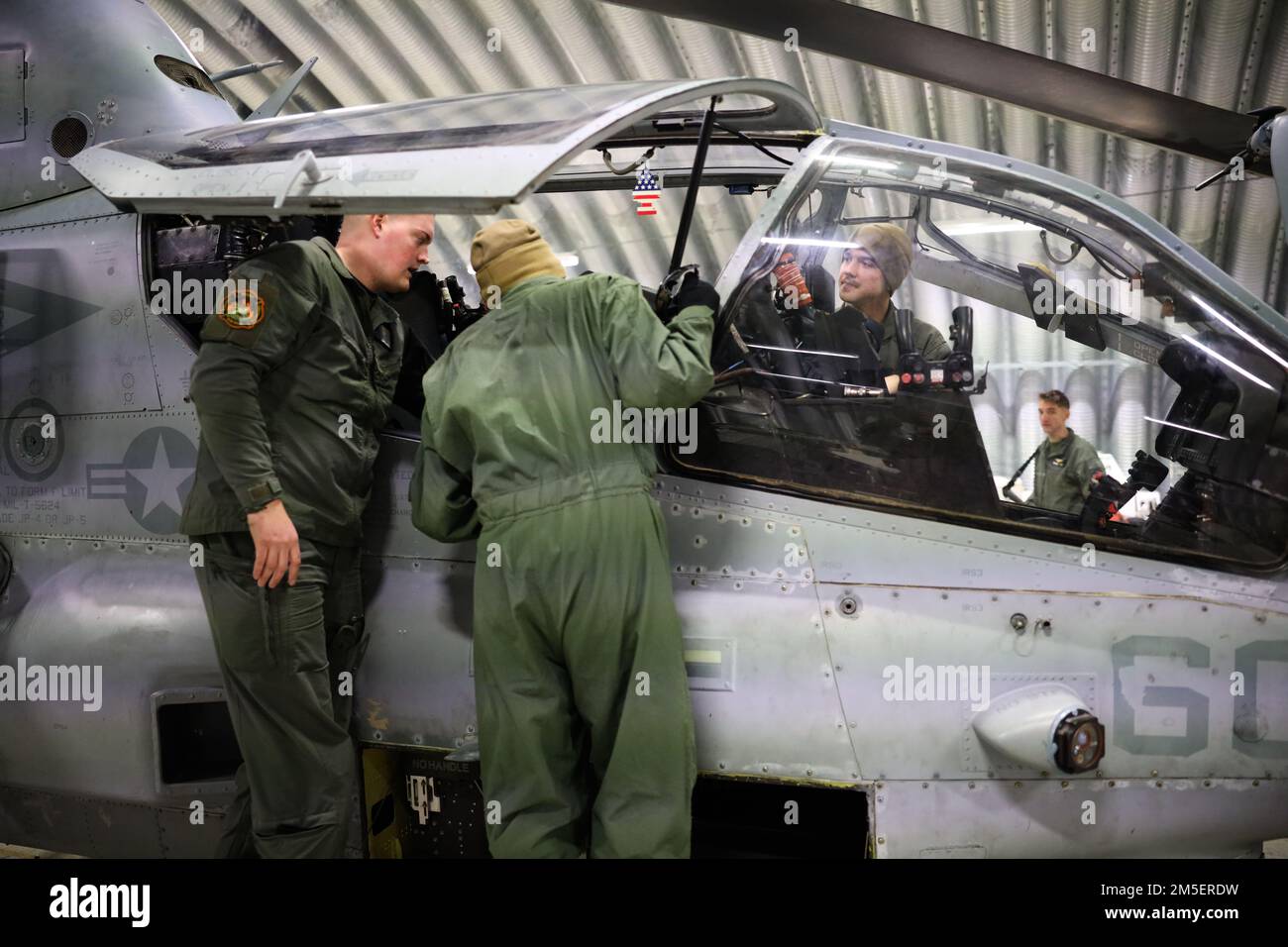 U.S. Marines with Marine Wing Support Squadron 272 review safety ...