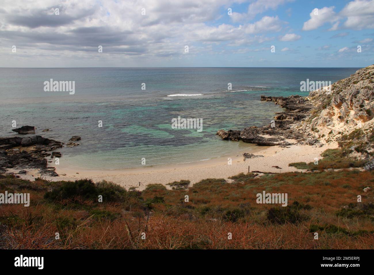 indian ocean at little armstrong bay rottnest island (australia Stock ...