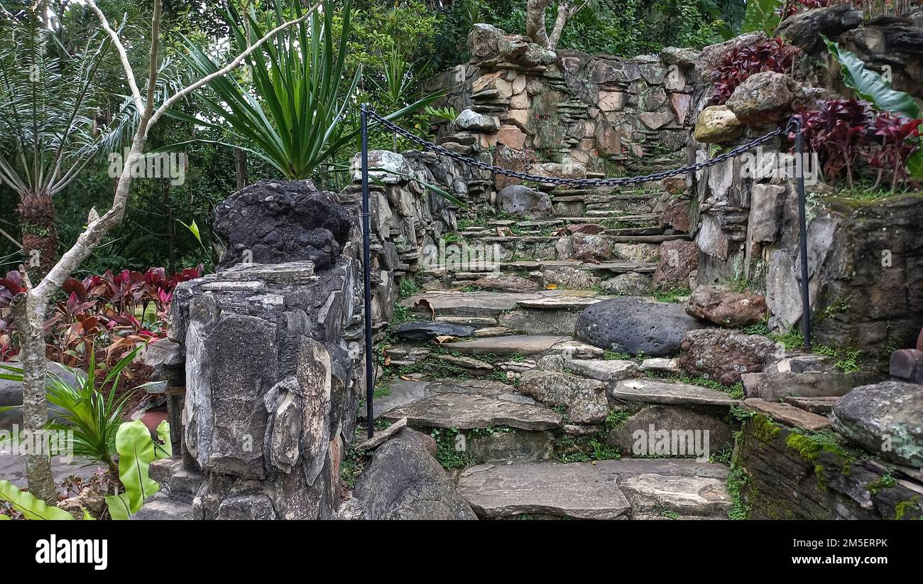 Old ancient arranged stone path way of staircase Stock Photo - Alamy