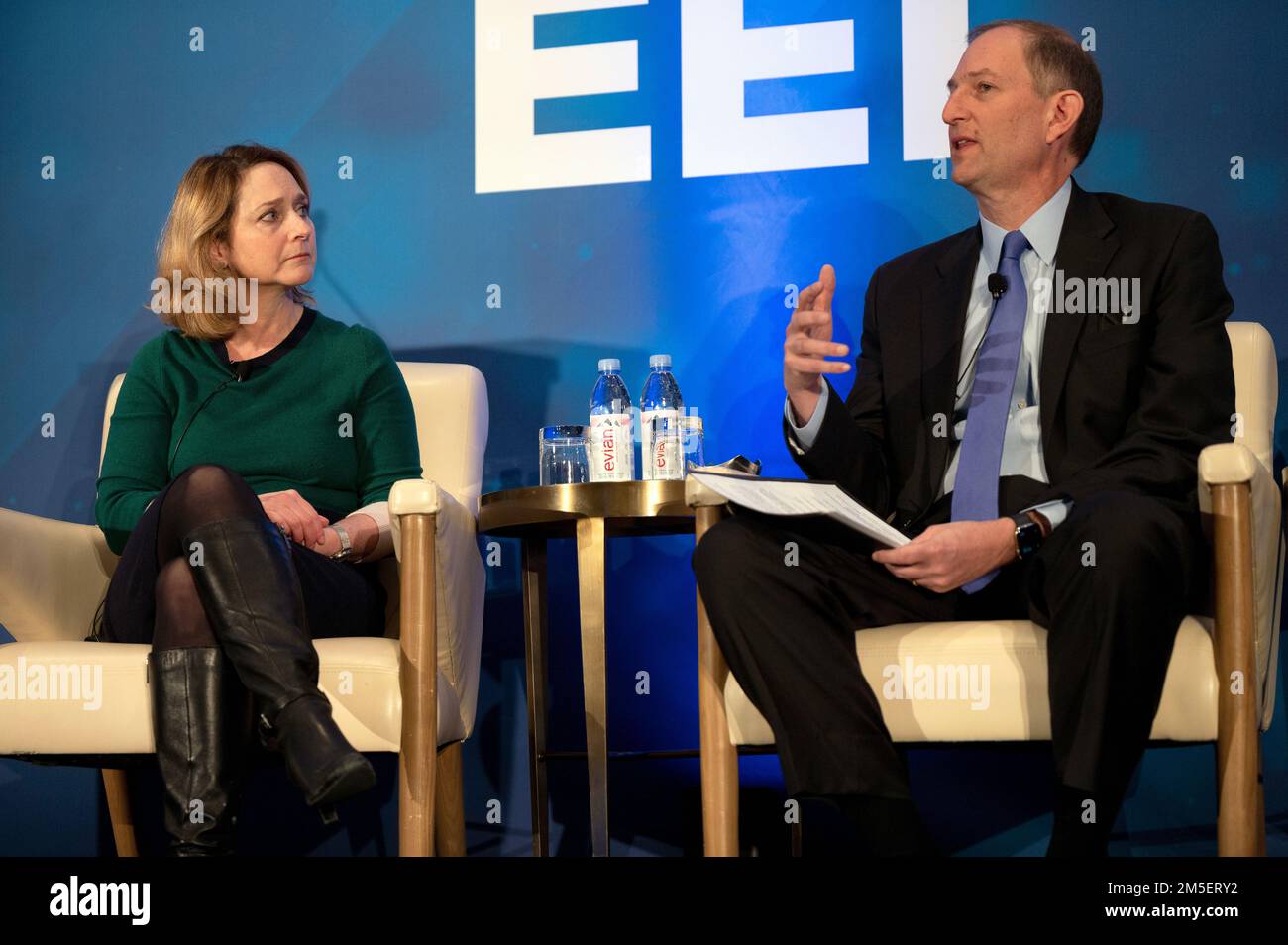 Deputy Secretary of Defense Kathleen H. Hicks delivers remarks at an ...