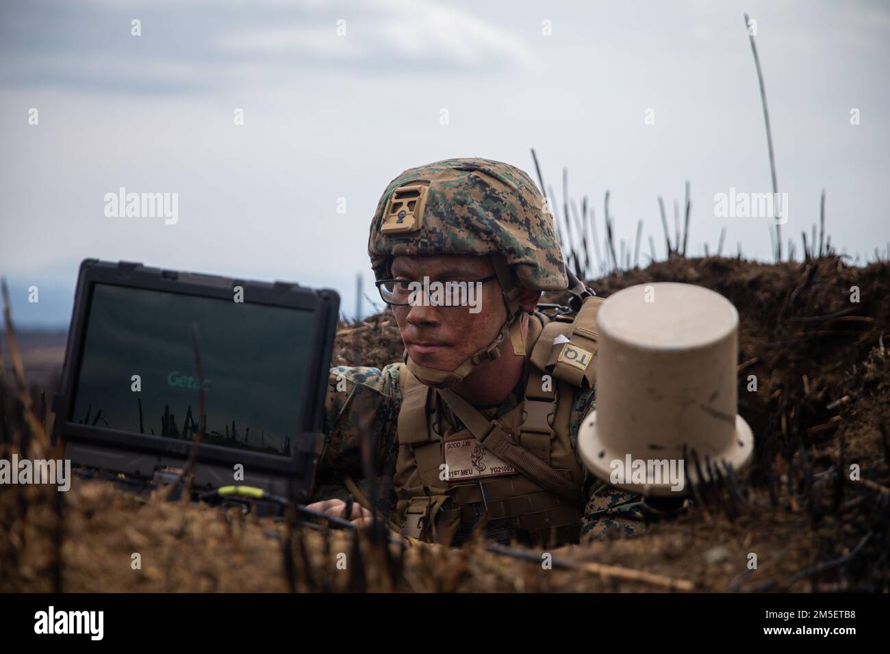 U.S. Marine Corps Cpl. Jeremy Good, a signal operator with 31st Marine ...