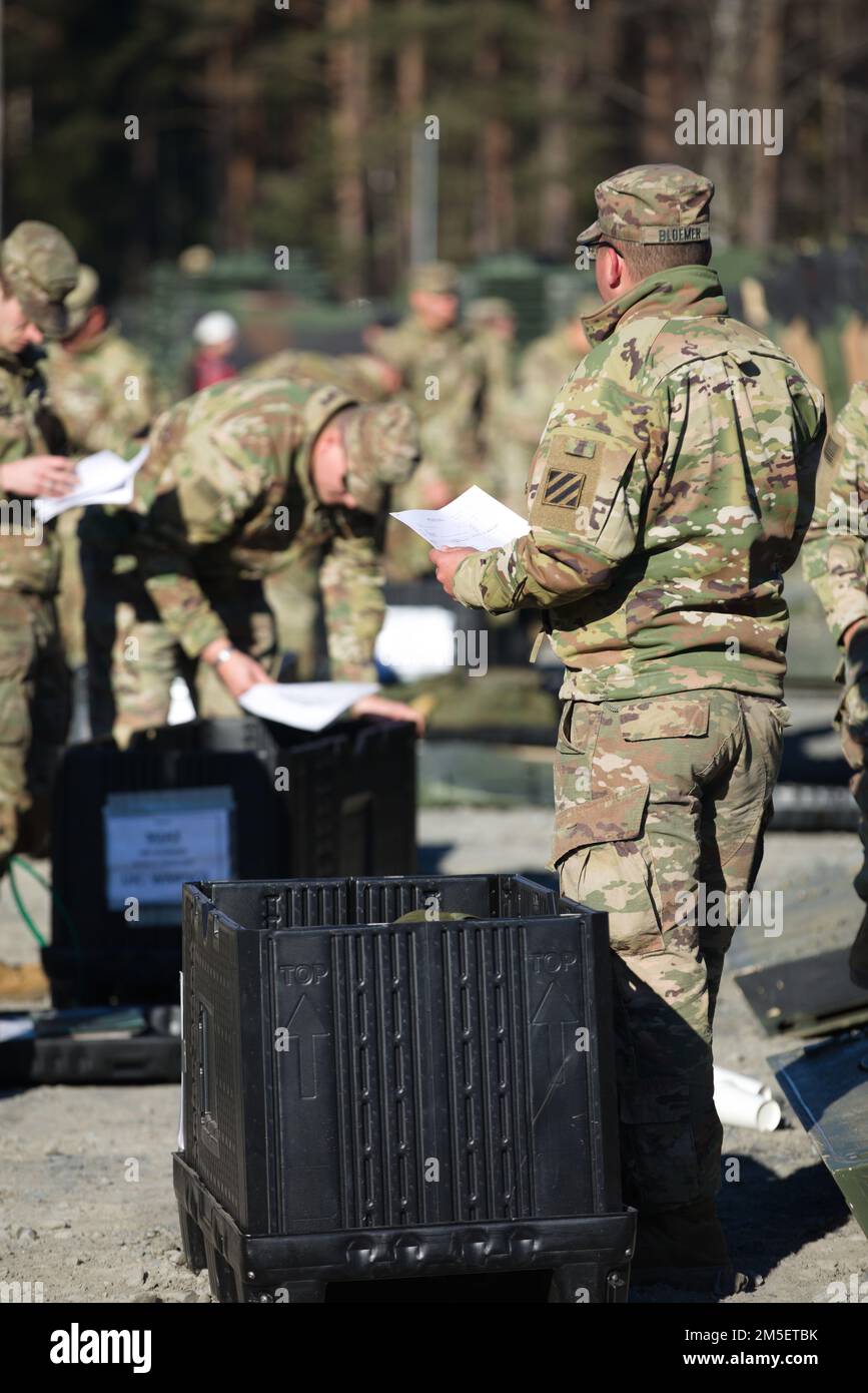 U.S. Soldiers from 64th Armor Regiment, 1st Armored Brigade Combat Team ...