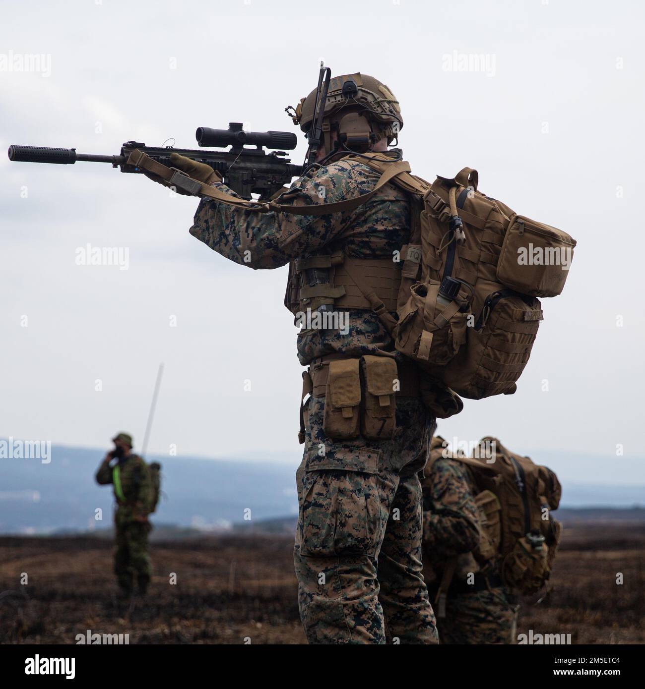 U.S. Marine Corps 1st Lt. Brett Bippert, a platoon commander with ...