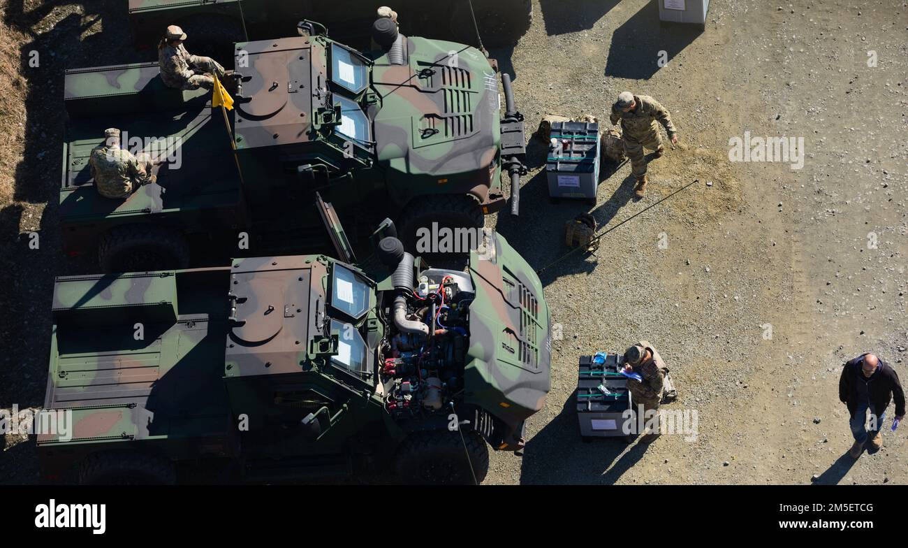 U.S. Soldiers from 64th Armor Regiment, 1st Armored Brigade Combat Team ...