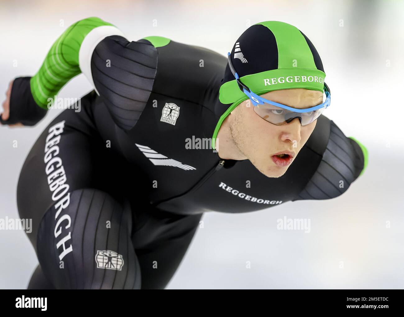 HERENVEEN - Marcel Bosker in action on the 1500 meters during the ...