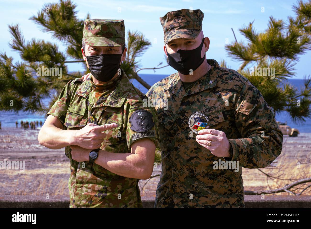 U.S. Marine Corps Col. Michael Nakonieczny, commanding officer with the ...