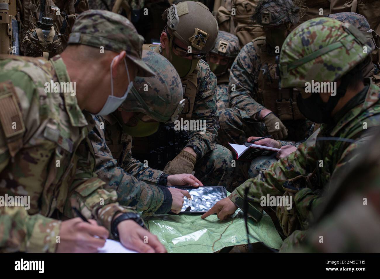U.S. Marines with 31st Marine Expeditionary Unit (MEU) and Japanese ...