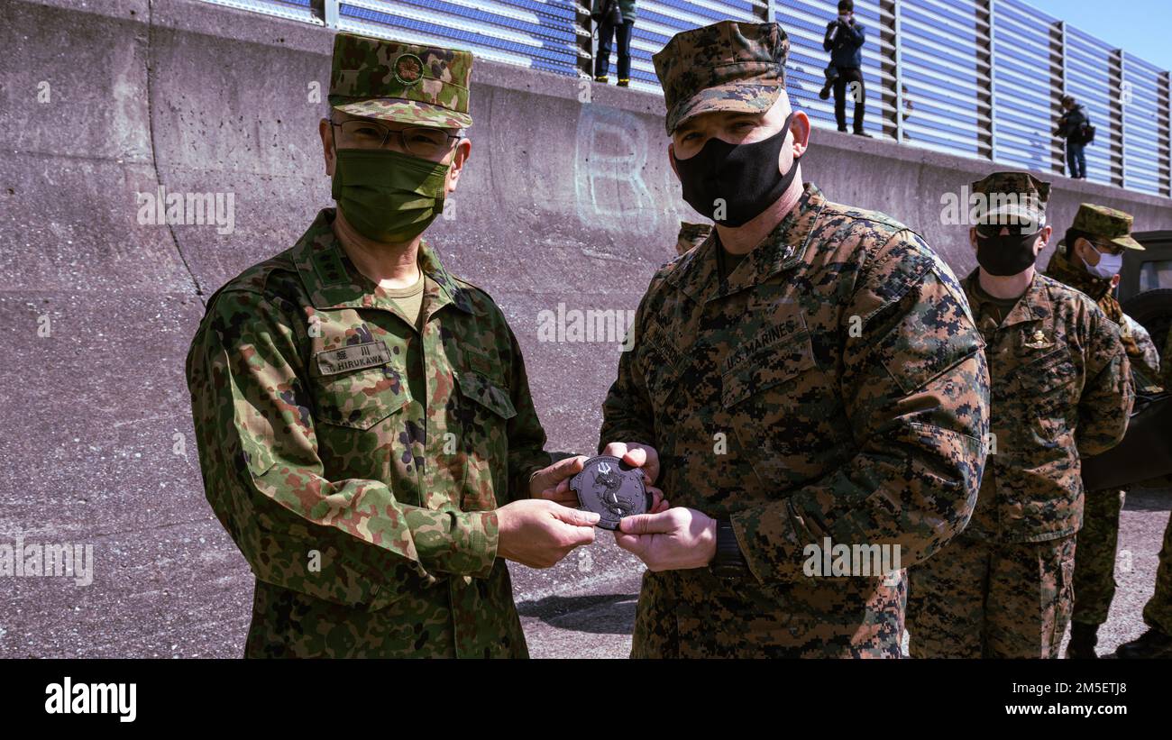 U.S. Marine Corps Col. Michael Nakonieczny, commanding officer with the ...