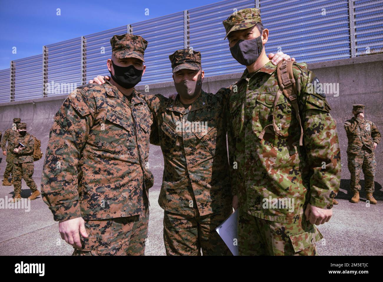 U.S. Marine Corps Col. Michael Nakonieczny, commanding officer with the ...