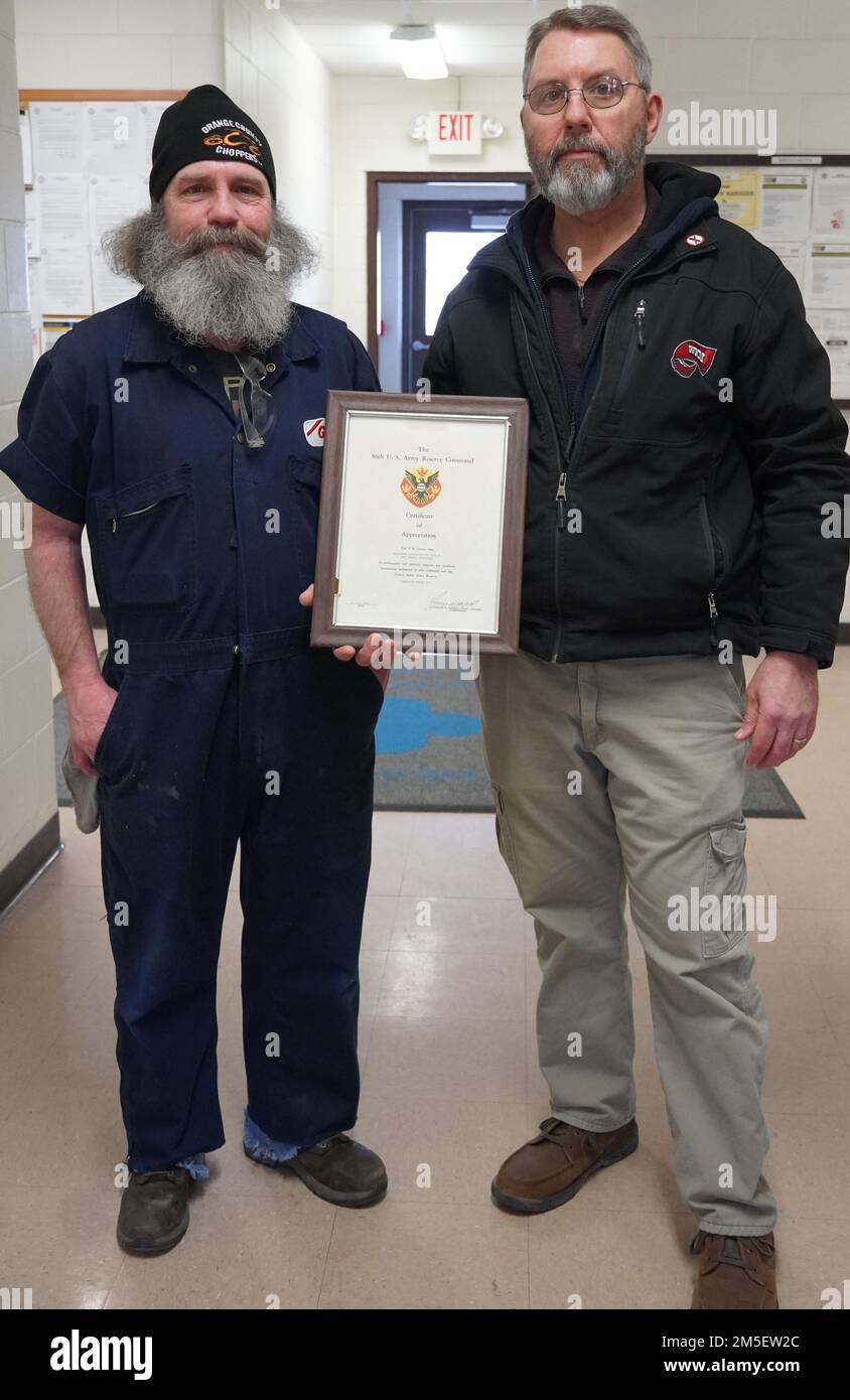 George Hafner, left, and Timothy Lawrence, 88th Readiness Division ...