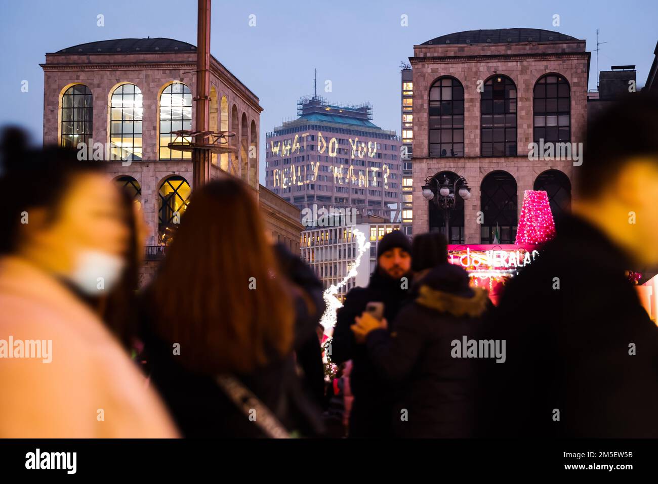 Milan, Italy. 23rd Dec, 2022. A general view of the What Do You Really ...