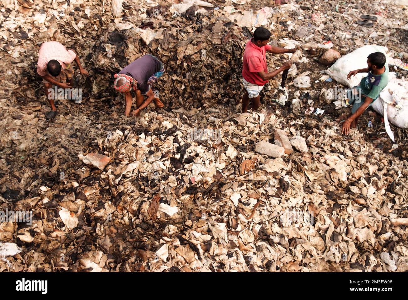 The leather recycling method is called series gam. Large quantities of ...