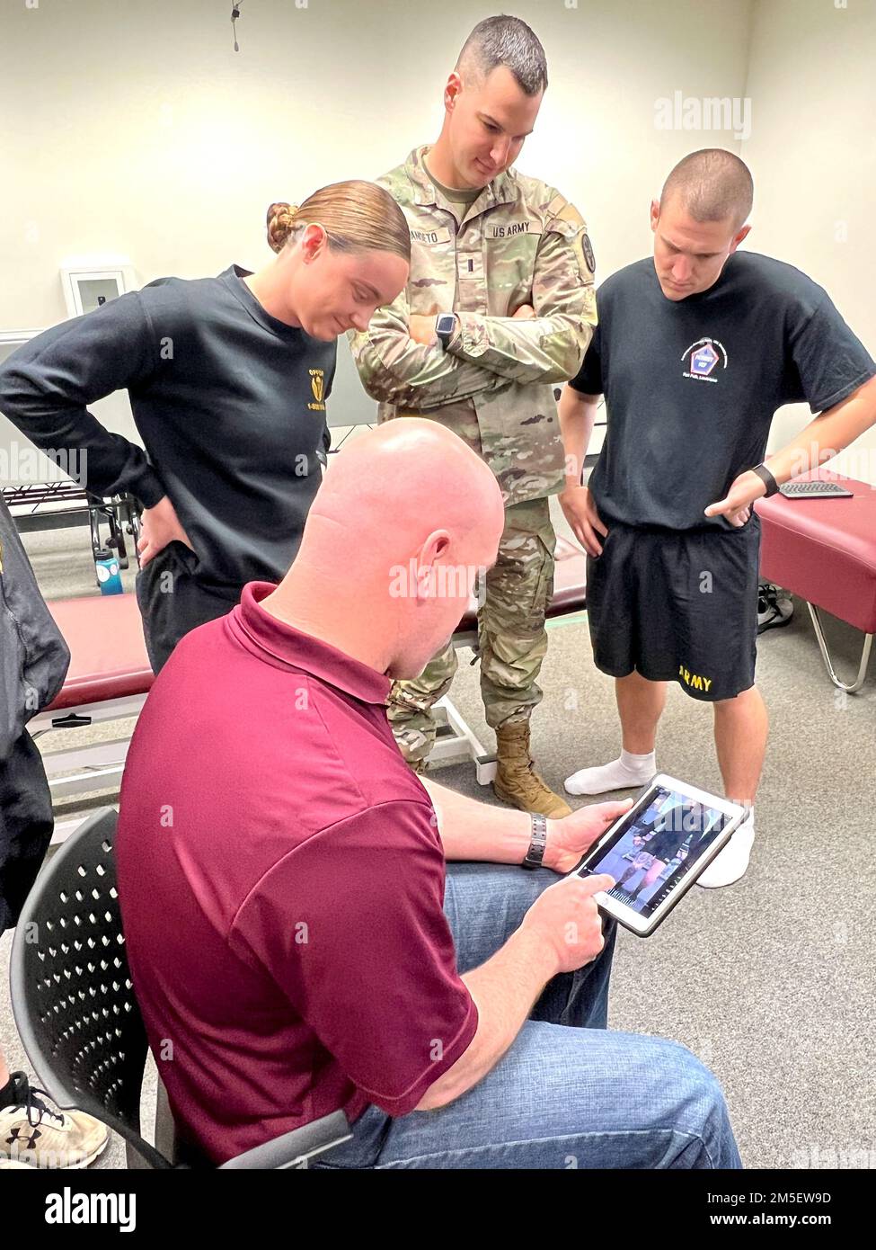 Pictured from left: Spc. Madeleine Bryan, 1st Lt. Steven Candeto and ...