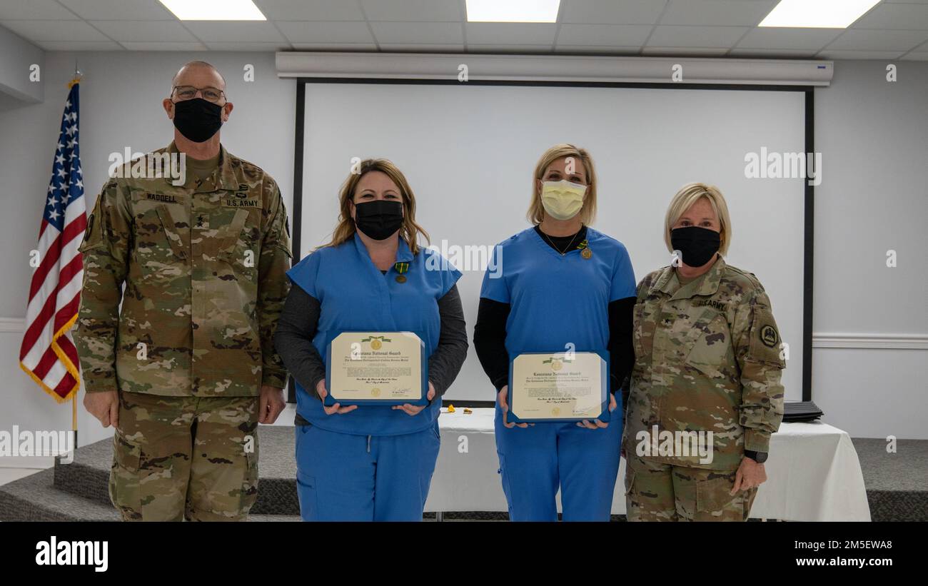 MONROE, La. – (Left to right) U.S. Army Maj. Gen. Keith Waddell, the ...