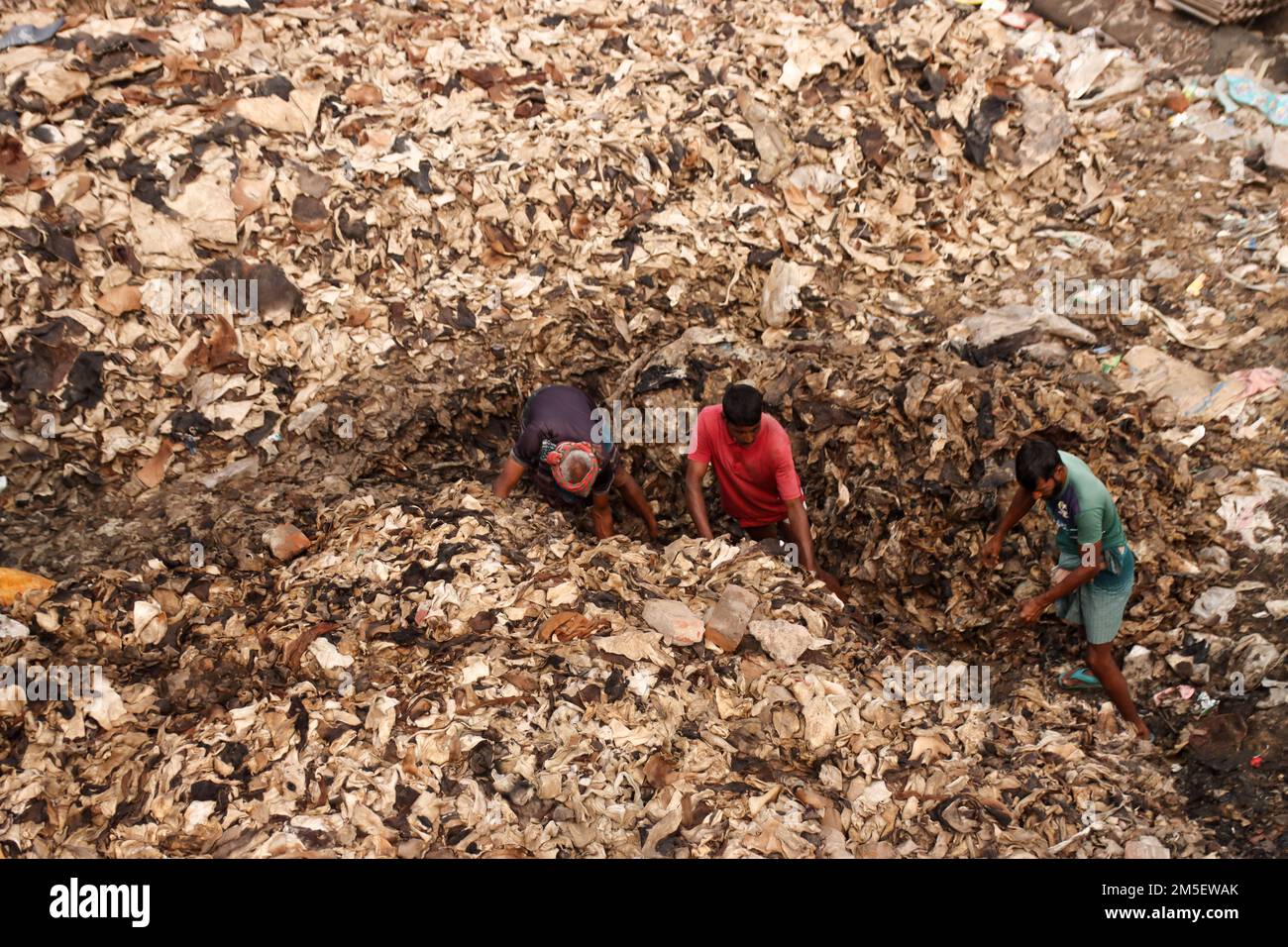 The leather recycling method is called series gam. Large quantities of ...