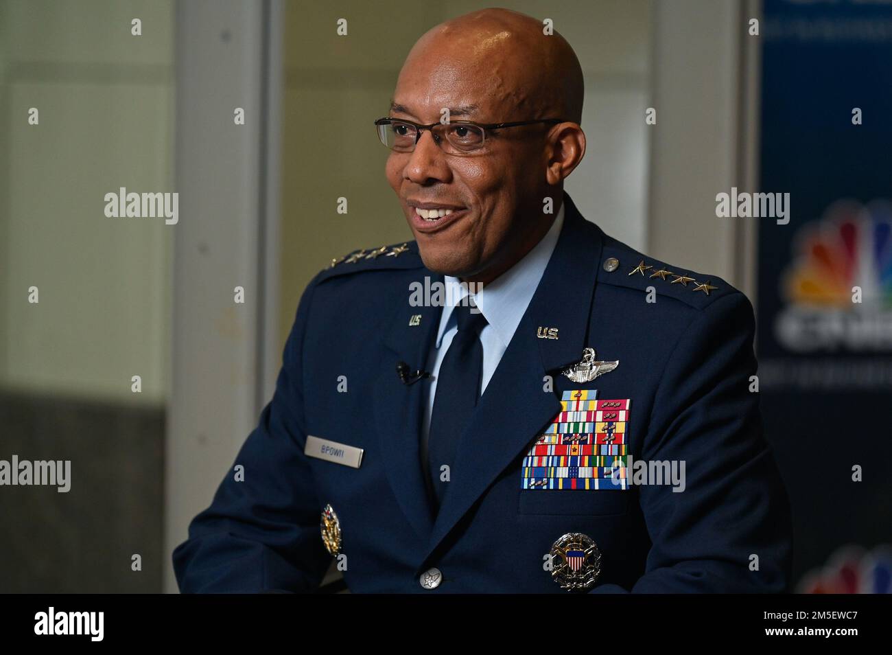 Air Force Chief of Staff Gen. CQ Brown, Jr. speaks with CNBC anchor ...