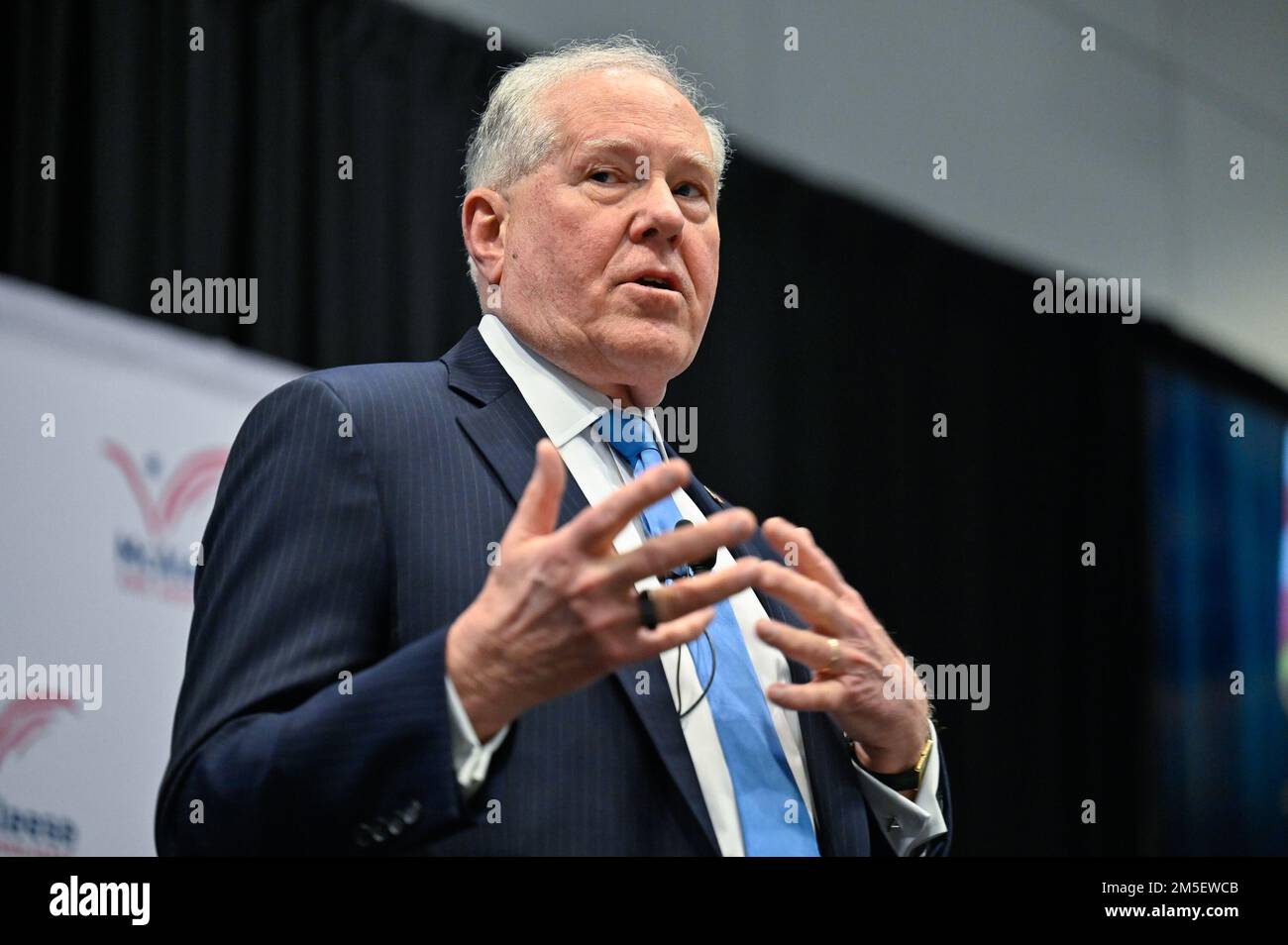 Secretary of the Air Force Frank Kendall speaks during the McAleese ...