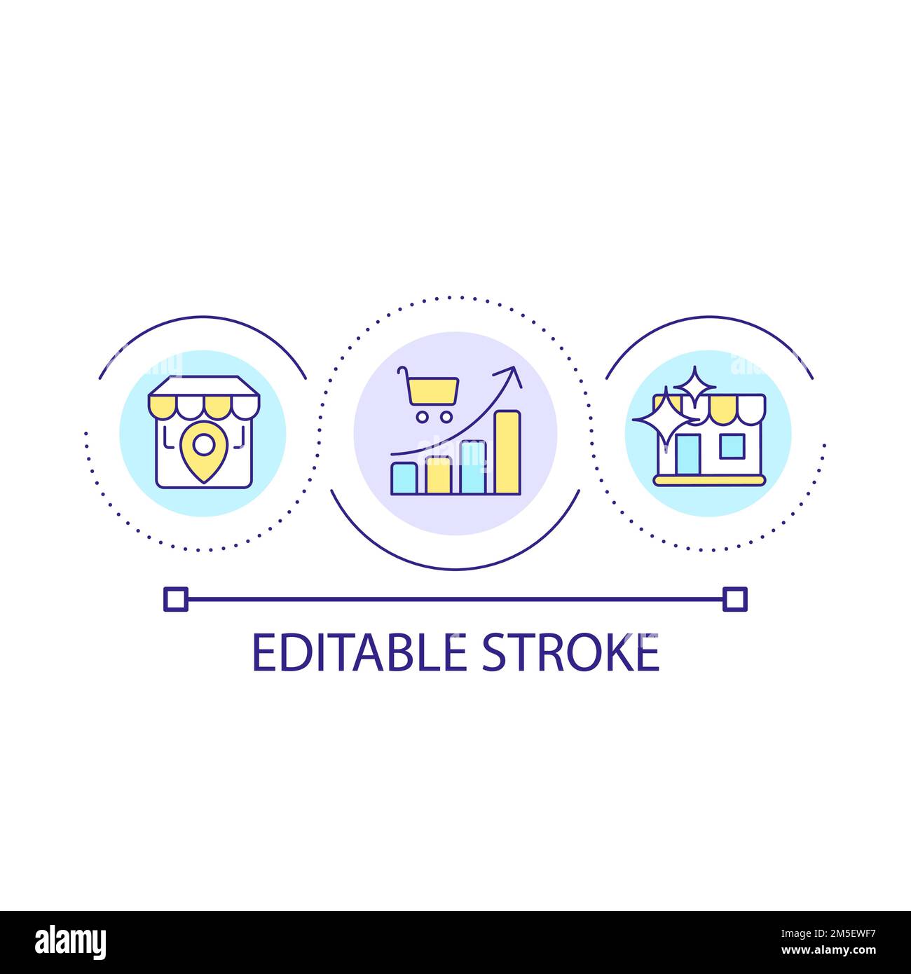 Retail development loop concept icon Stock Vector Image & Art - Alamy