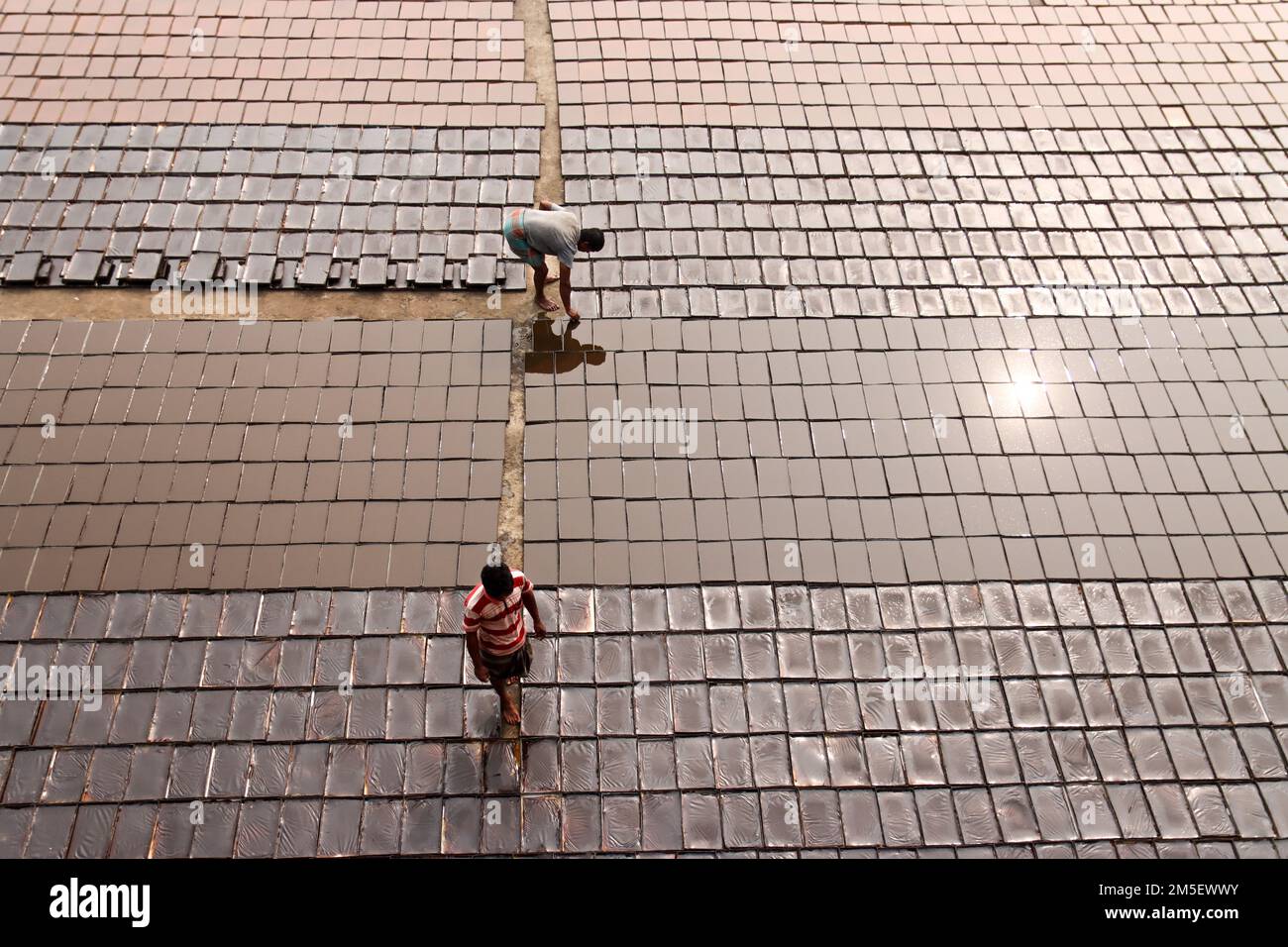 The leather recycling method is called series gam. Large quantities of ...