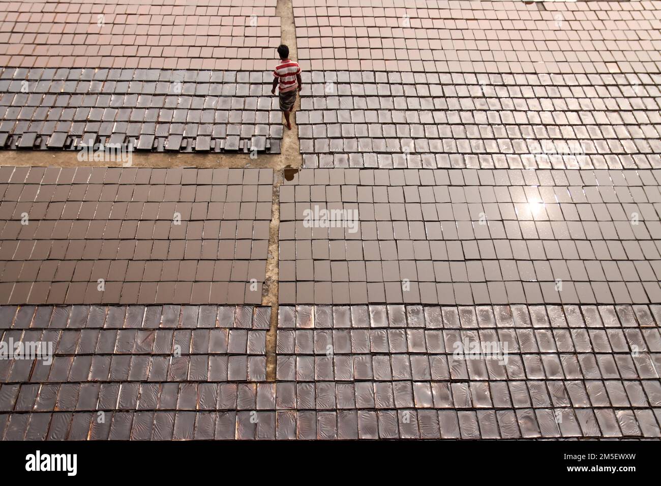 The leather recycling method is called series gam. Large quantities of ...