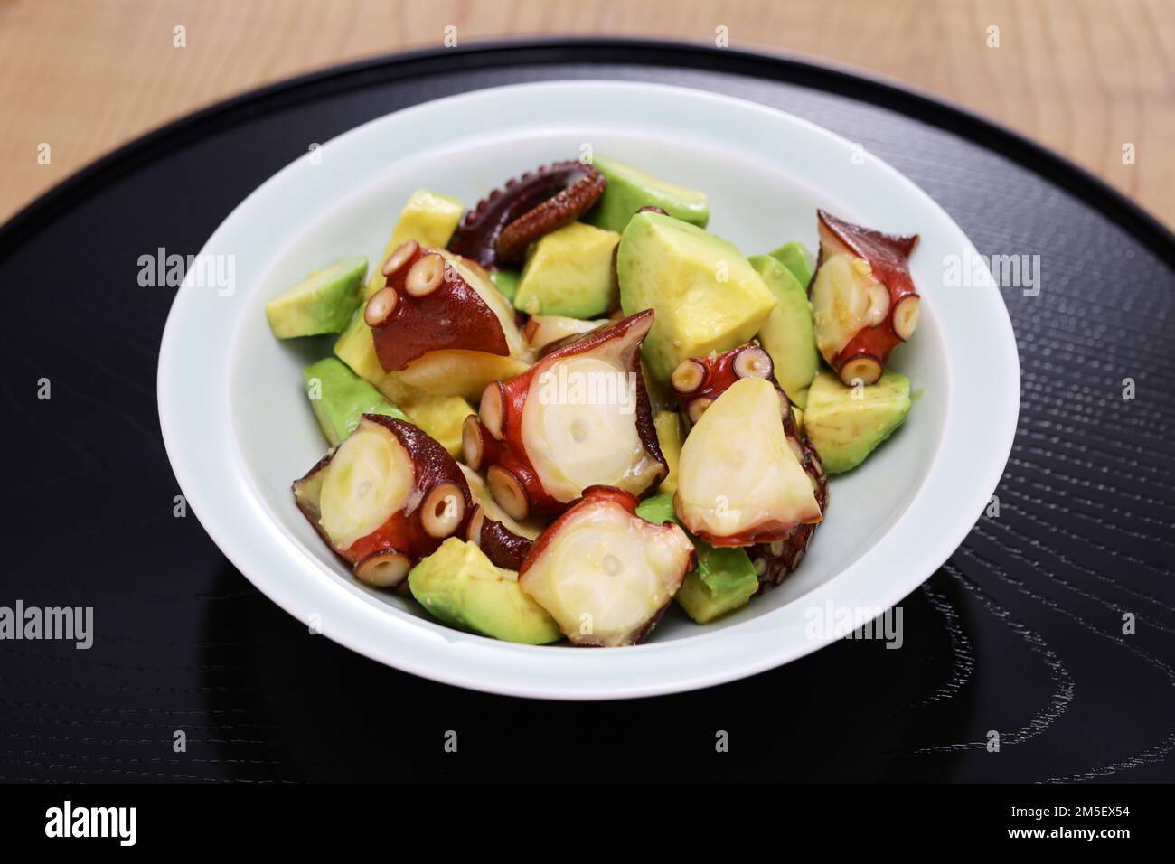 Japanese octopus and avocado salad Stock Photo - Alamy