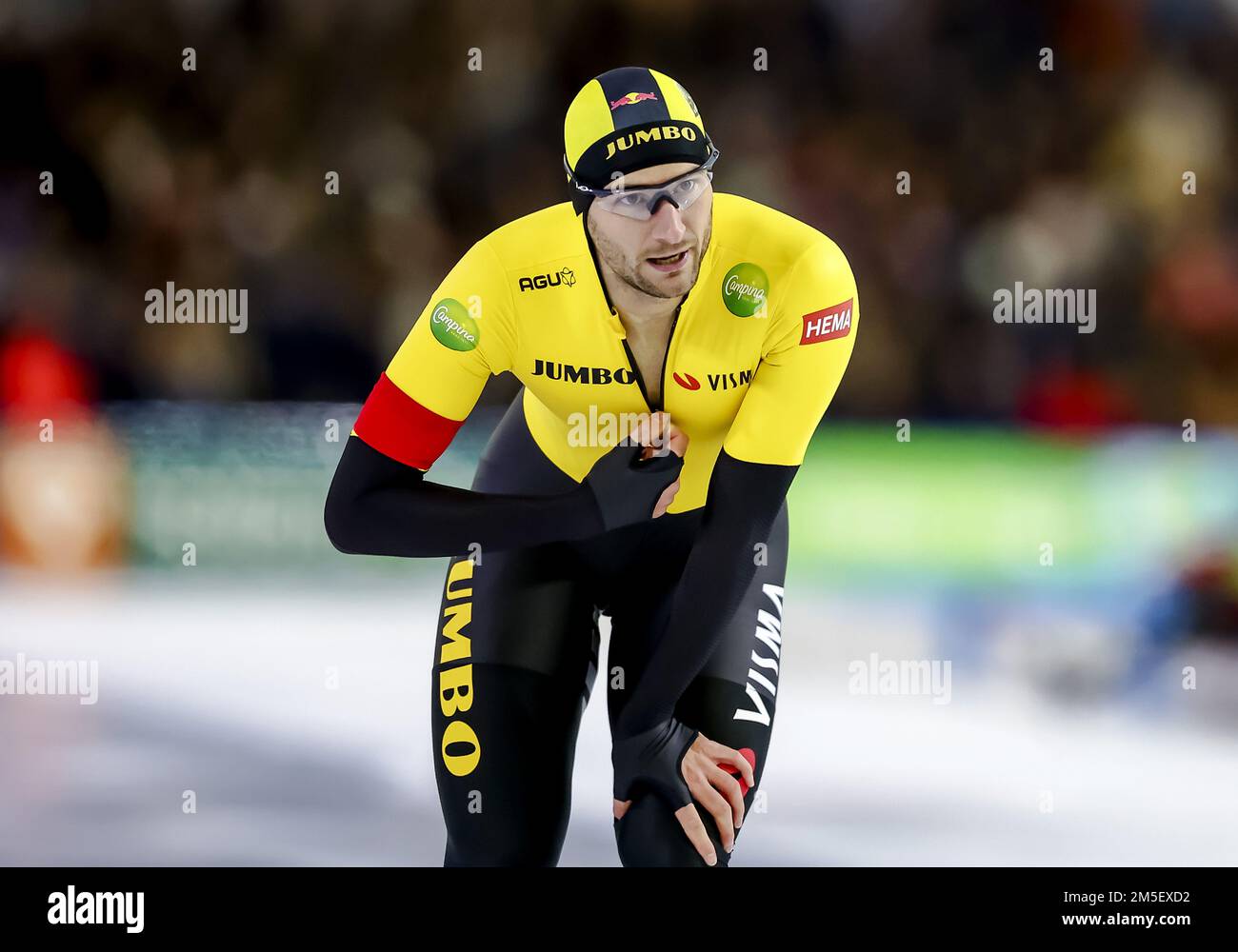 HERENVEEN - Thomas Krol in action on the 1000 meters during the second ...
