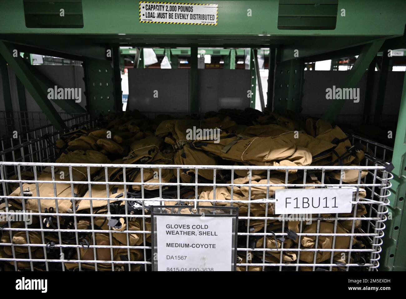 A view of the stored equipment at the New York Army National Guard ...
