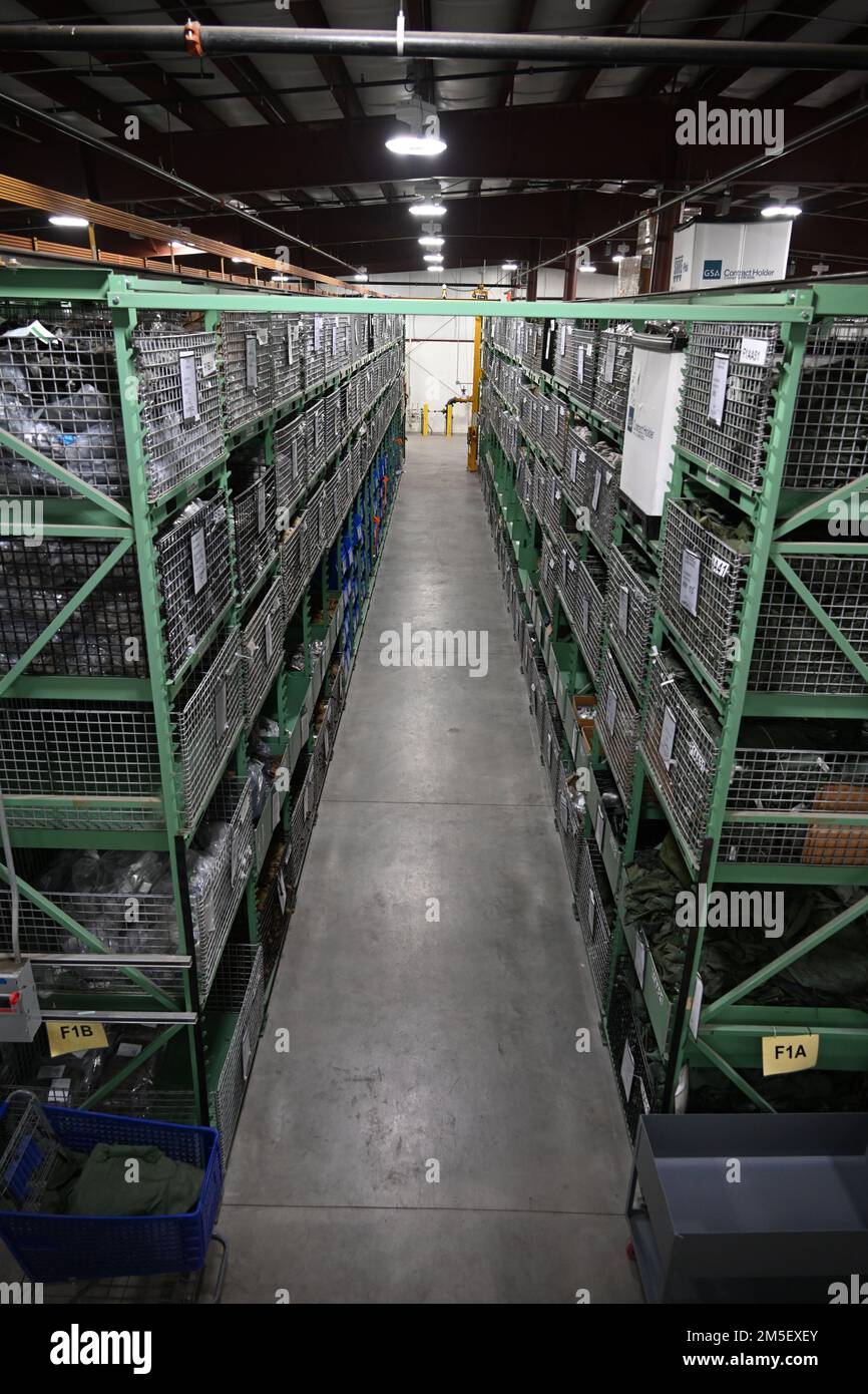 A view of the stored equipment at the New York Army National Guard ...