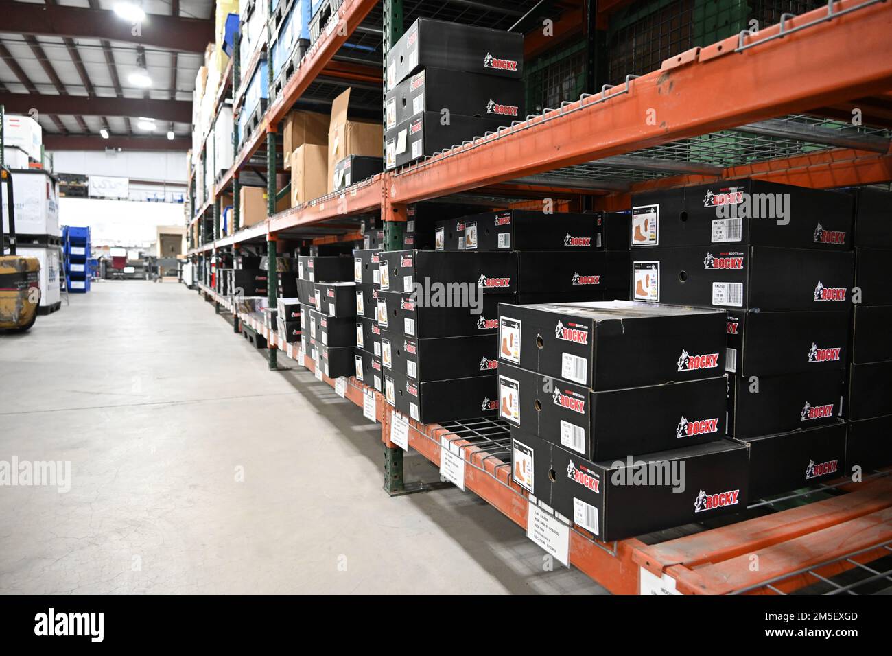 A view of the stored equipment at the New York Army National Guard ...
