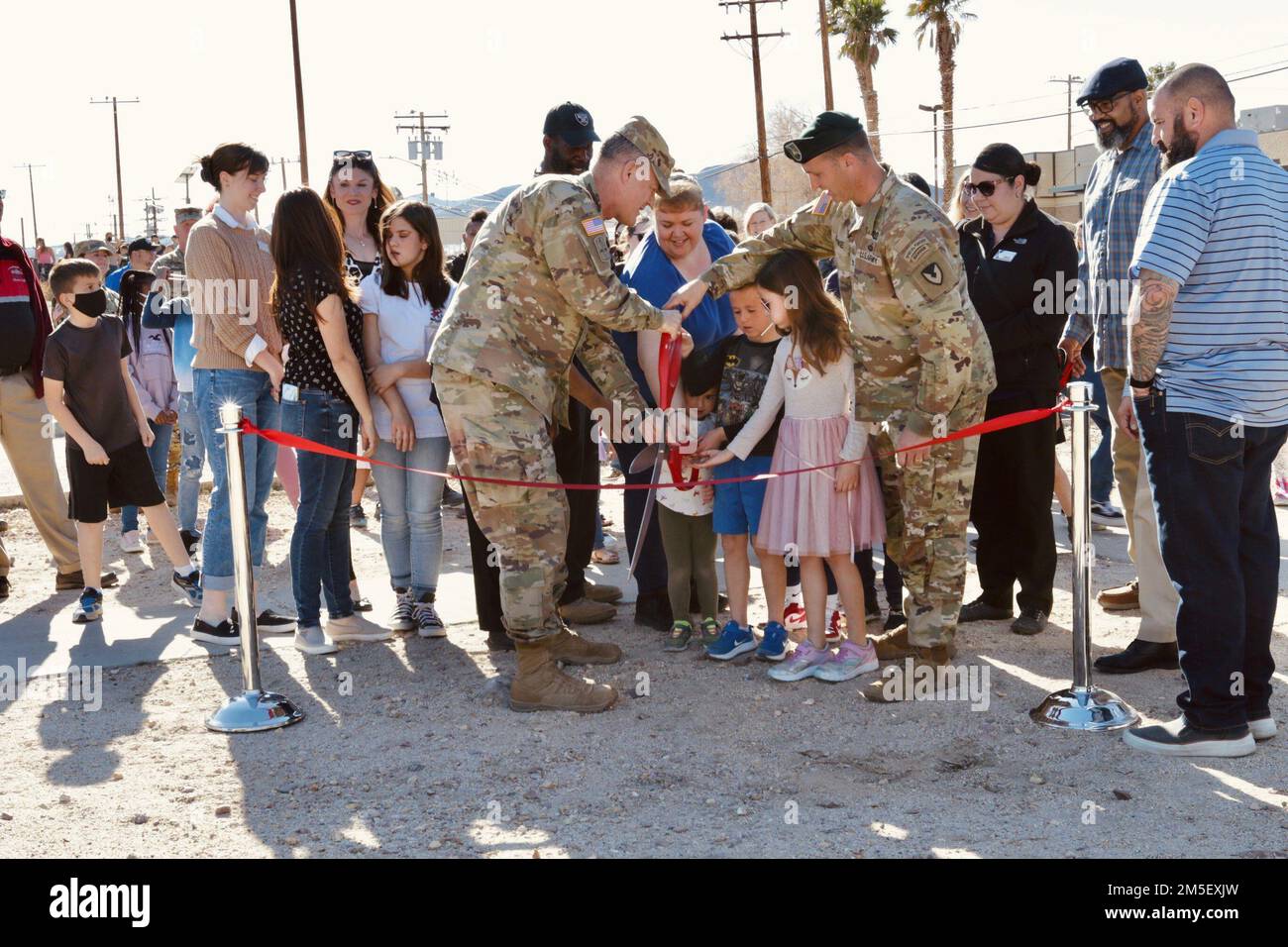 Brig. Gen Curt Taylor and Col. Jason Clarke cut the ribbon for the ...