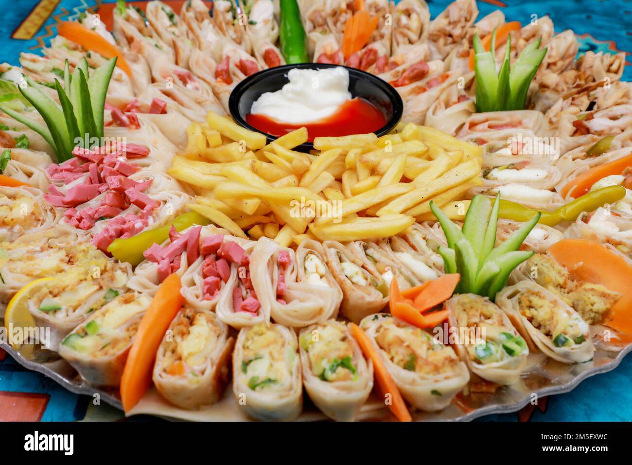 Arabic Style Shawarma food recipe Stock Photo - Alamy
