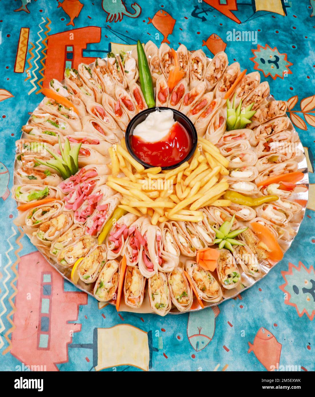 Arabic Style Shawarma food recipe Stock Photo - Alamy