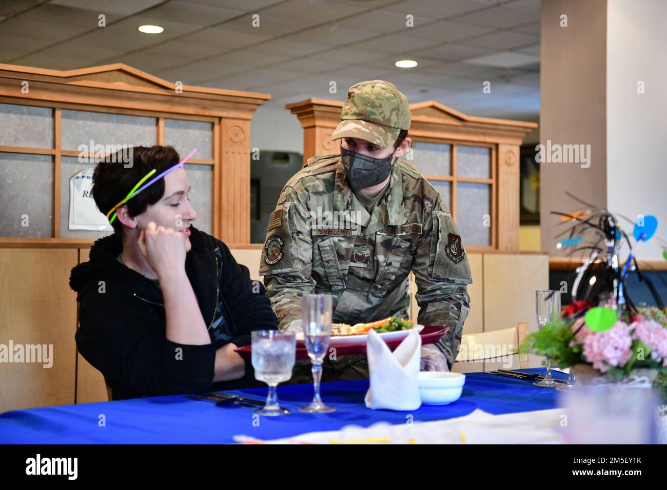 Tech. Sgt. Bridget Sargeant from the 8th Force Support Squadron, caters ...