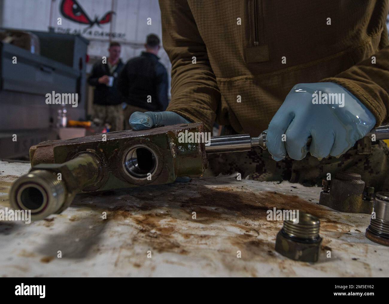 Construction Mechanic Constructionman Zachary Dostalek assigned to U.S ...