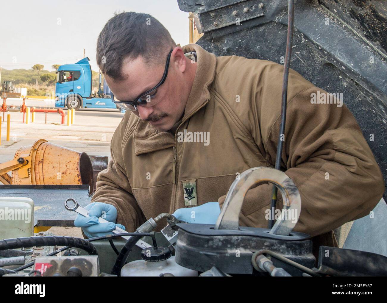 Construction Mechanic 3rd Class Zachery Bokanyi assigned to Naval ...