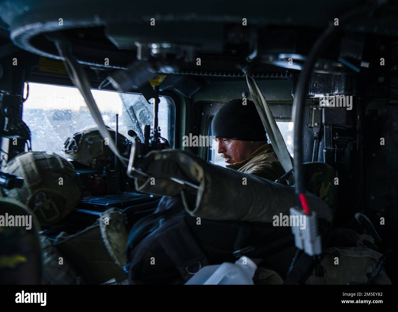 An Airman with the 91st Missile Security Forces Squadron readies ...