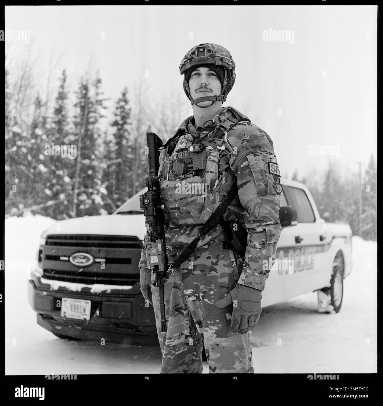 Joint forces training base Black and White Stock Photos & Images - Alamy