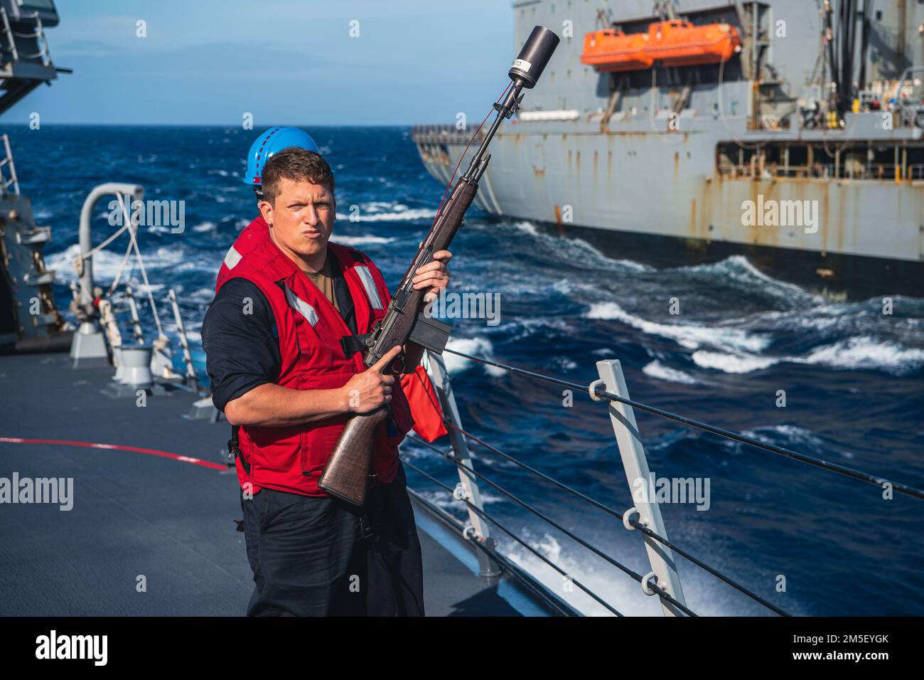 220303-N-TT059-1057 SOUTH CHINA SEA (Mar. 10, 2022) Fire Controlman 2nd ...