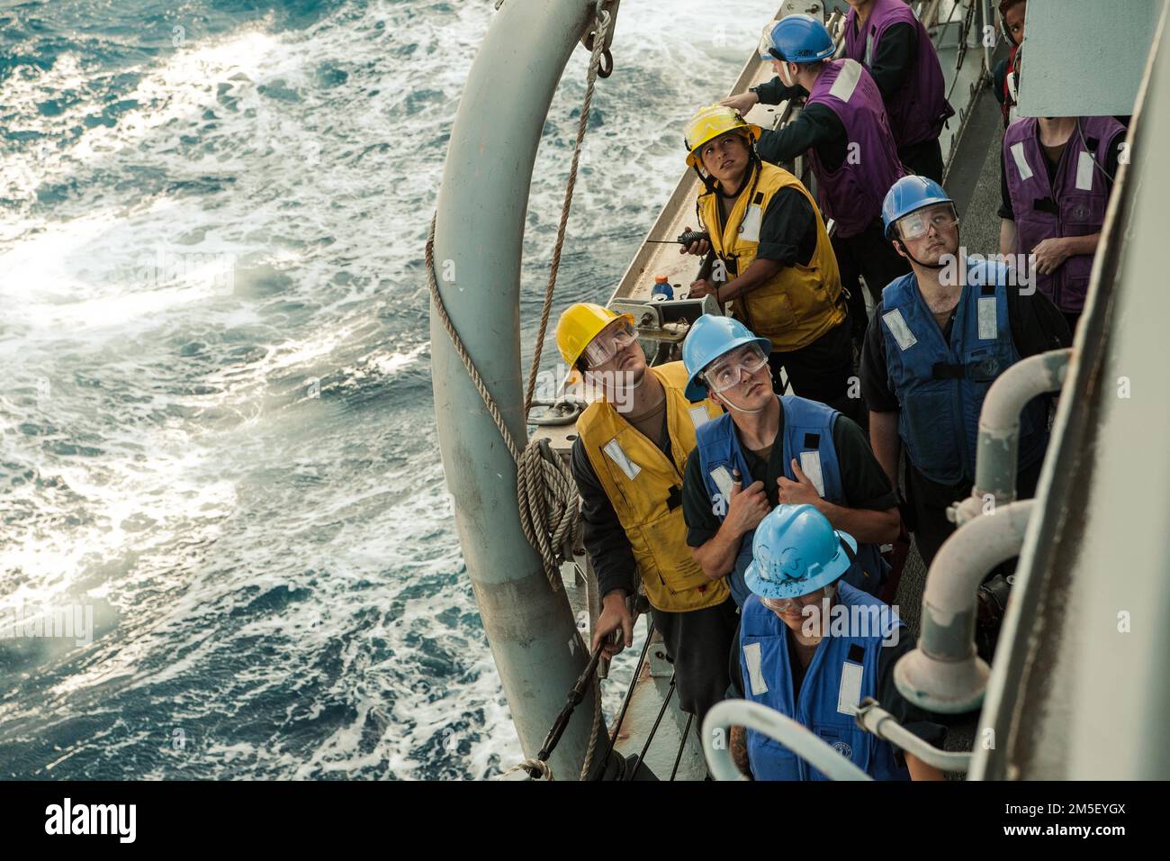 220303-N-TT059-1126 SOUTH CHINA SEA (Mar. 10, 2022) U.S. Navy Sailors ...