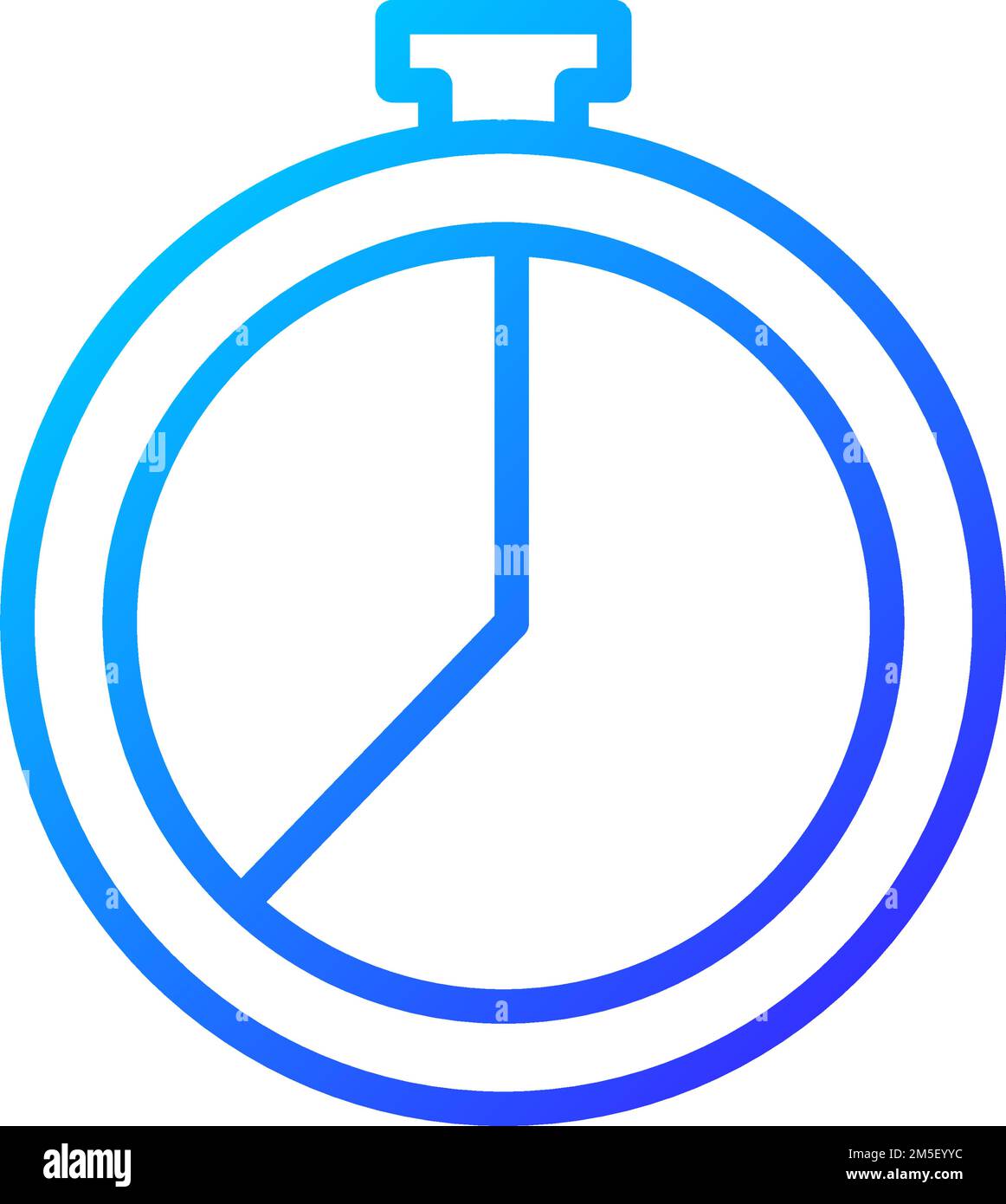 Countdown timer pixel perfect gradient linear vector icon Stock Vector Image & Art - Alamy