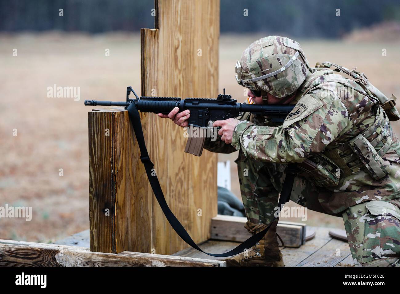 U.S. Army Reserve Sgt. Jacob Biskey participates in an M4 carbine ...