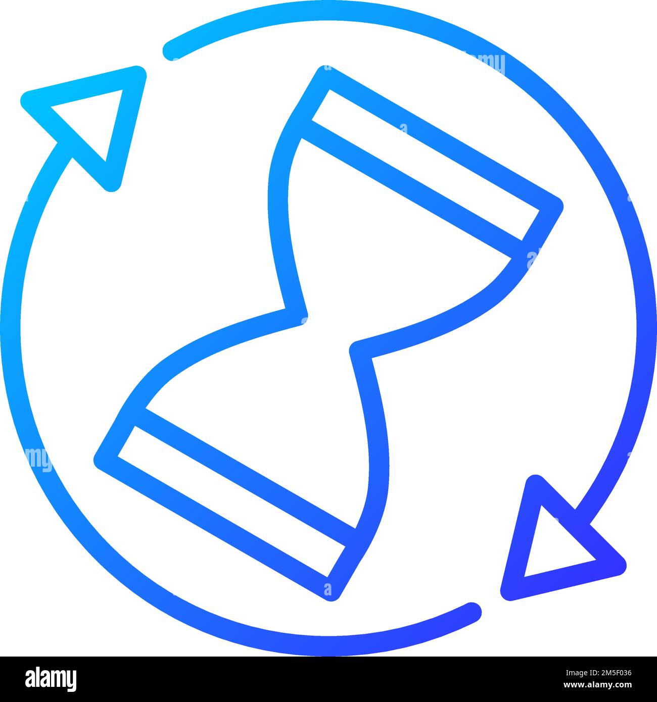 Rotating sand clock pixel perfect gradient linear vector icon Stock Vector Image & Art - Alamy