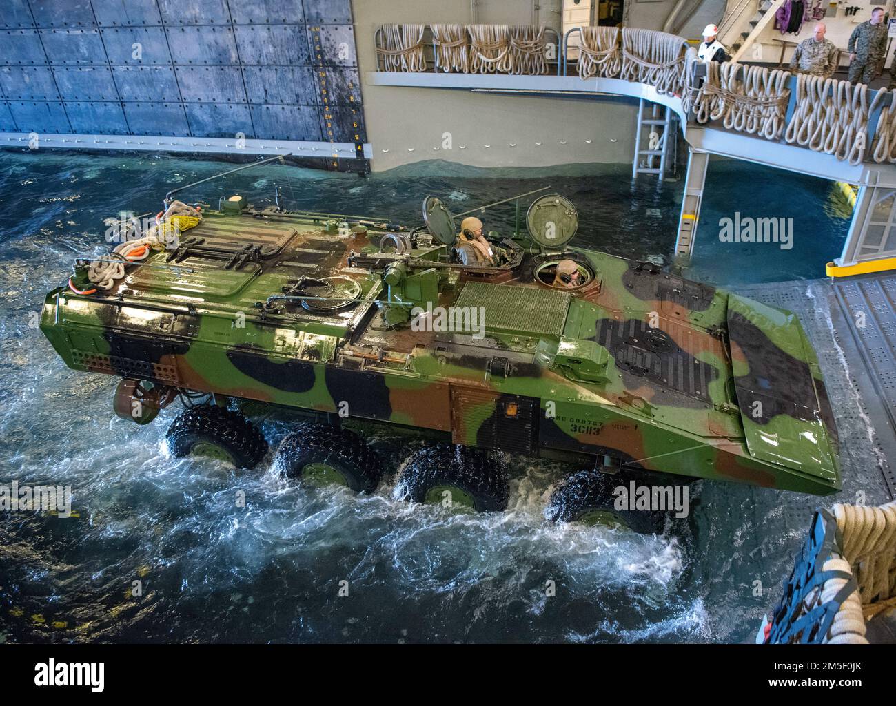 U.S. Marines assigned to the 3rd Assault Amphibian Battalion, 1st ...