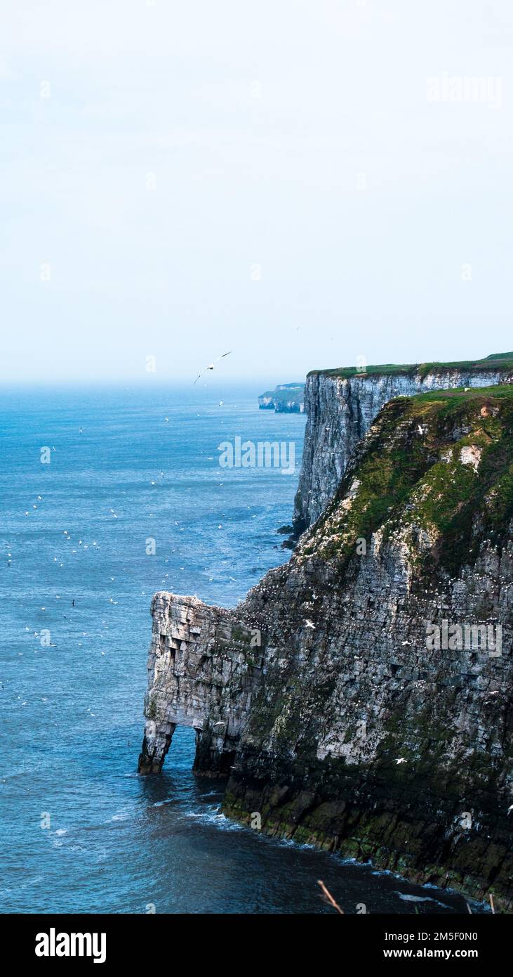 An aerial view of sea with cliff Stock Photo - Alamy