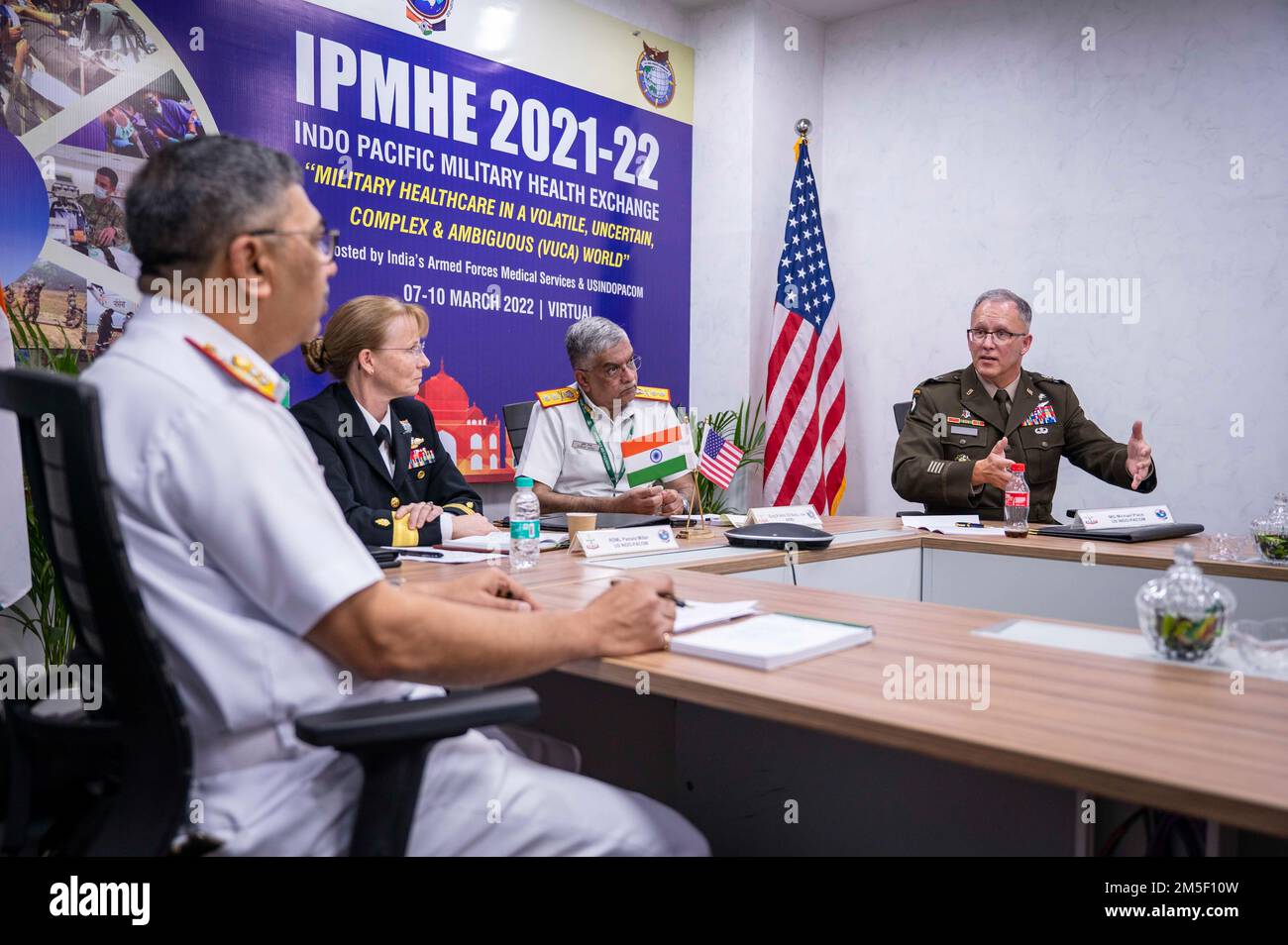 220309-N-XC372-1219 NEW DELHI (Mar. 9, 2022) Maj. Gen. Michael Place ...