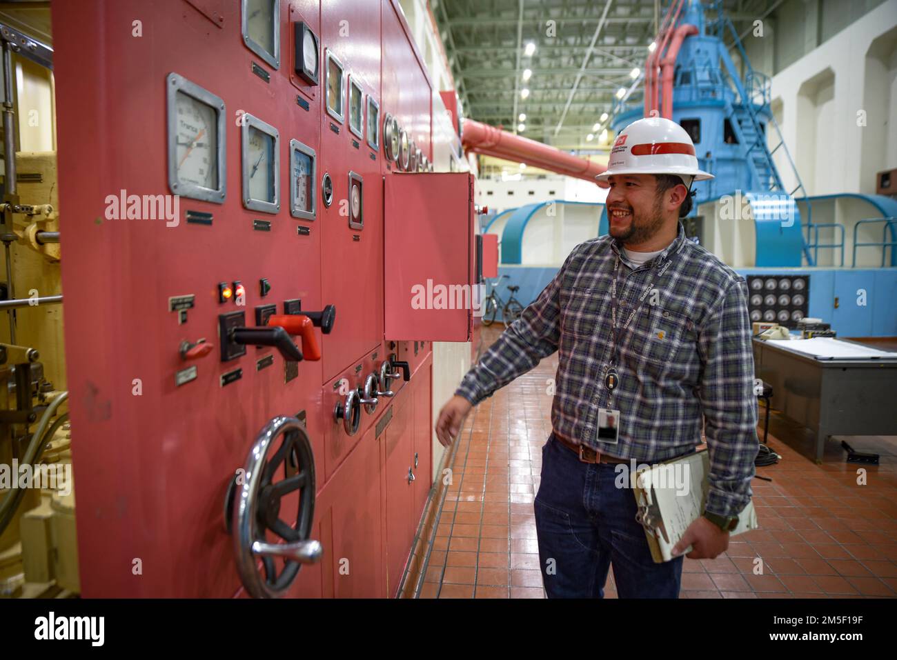 Daniel Kranz, Electrical Engineer near analog exciters inside McNary ...
